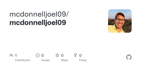 Github Mcdonnelljoel09mcdonnelljoel09