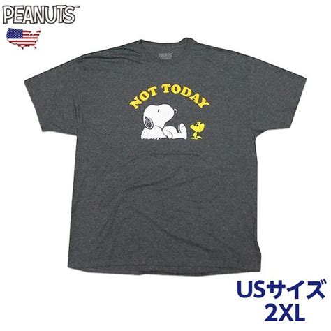 Snoopy スヌーピー Tシャツ メンズ 半袖 Tシャツ Snoopy アメカジ アメリカンサイズ 2xl グレー キャラクター 30代