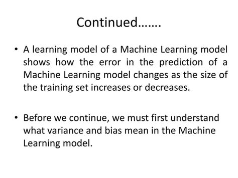 Improving Machine Learning Models Unit 5 Pptx