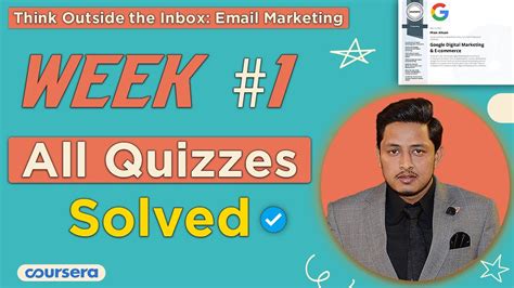 Week 1 All Quizzes Complete Solution Think Outside The Inbox Email