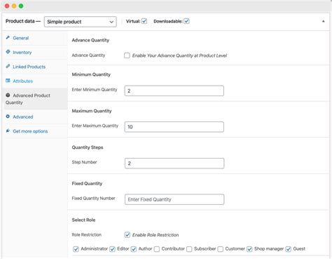 Woocommerce Product Quantity Fixed Incremental Dropdown