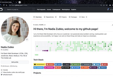nadia zubko on linkedin github