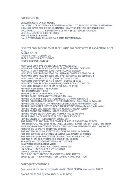 78 Aveva E3d Commands Pdf