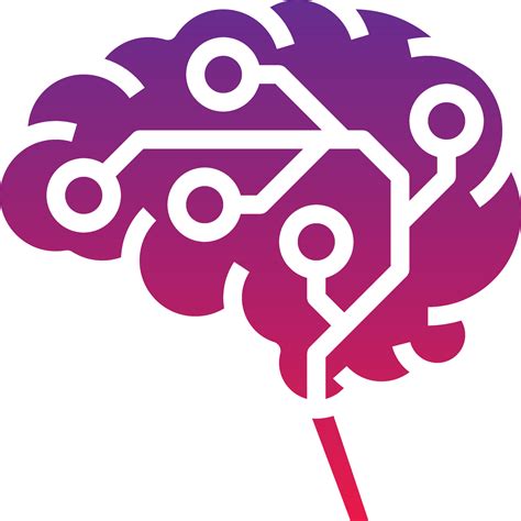 Brain Circuit Ai Artificial Intelligence Solid Gradient Icon 14361568 Vector Art At Vecteezy