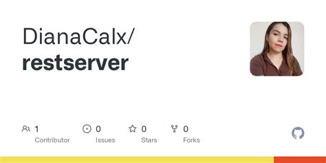 GitHub DianaCalx Restserver