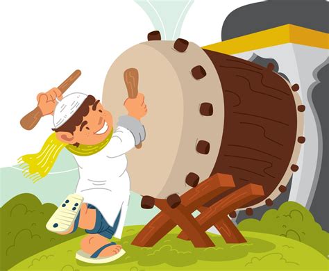 Ied Bedug Illustration Concept