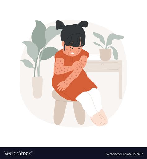 Skin Rash Isolated Cartoon Royalty Free Vector Image