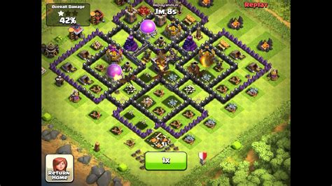 Clash Of Clans Defend Against PEKKA AND DRAGONS YouTube