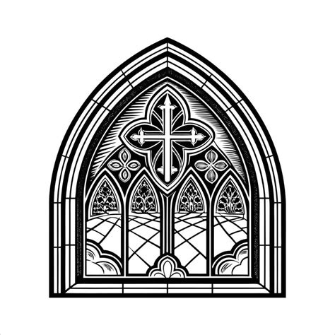 Pointed Arch Window 54574328 Vector Art At Vecteezy
