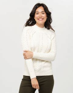 Pull vert à torsades Christine Laure