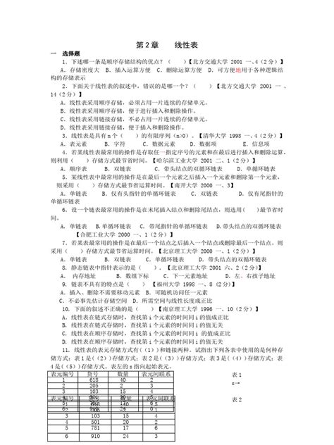 第2章 线性表 Pdf