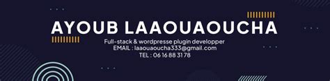Ayoub Laaouaoucha Full Stack Developer Freelance Linkedin