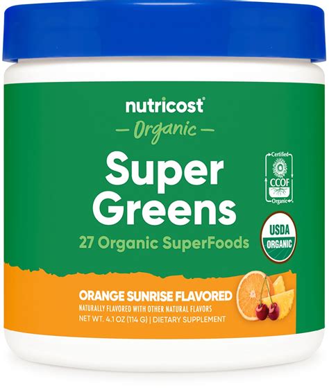 Nutricost Organic Super Greens Powder 10 Servings