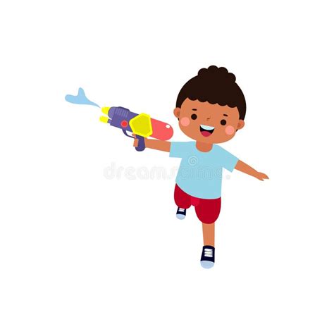 Festival Happy Songkran Festival Ai Ragazzi Che Hanno Una Pistola Ad