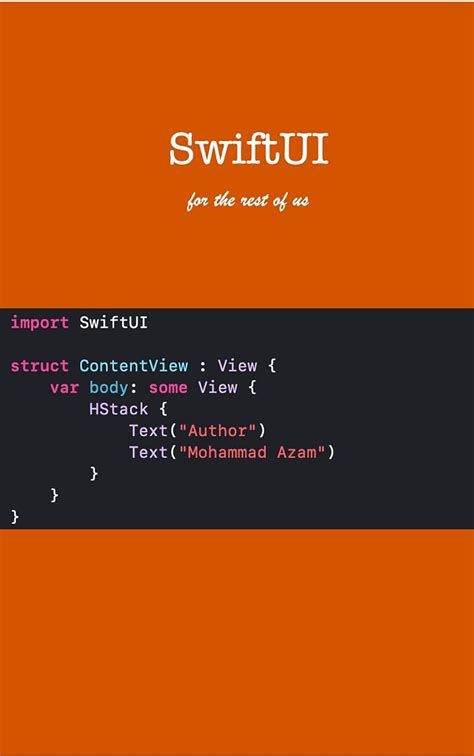 Swiftui For The Rest Of Us Learning Apples New Declarative Framework Ebook