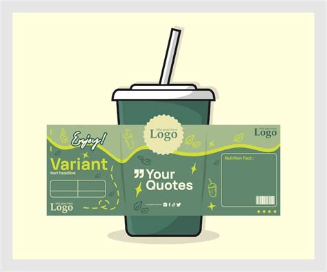 Premium Vector Design Sticker Glass Drink