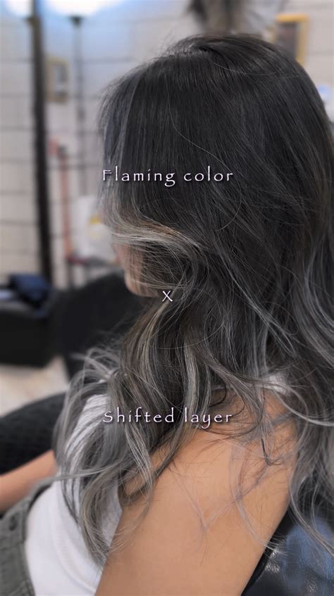 Gradation Hair Color Ash Gray