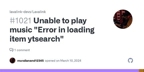 Unable To Play Music Error In Loading Item Ytsearch Issue Lavalink Devs Lavalink
