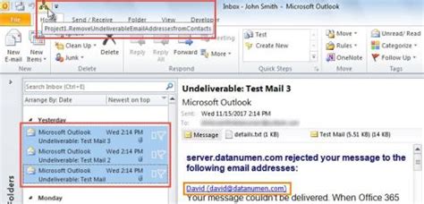 How To Quickly Remove The Invalid Recipient Addresses Of Undeliverable