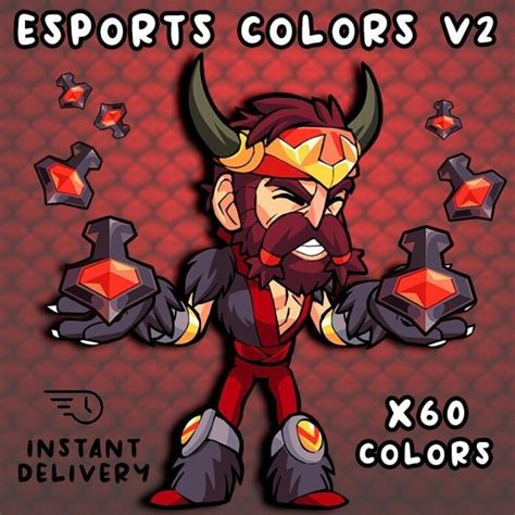 Brawlhalla 60 Esports V2 Colours 1 Random Code Etsy