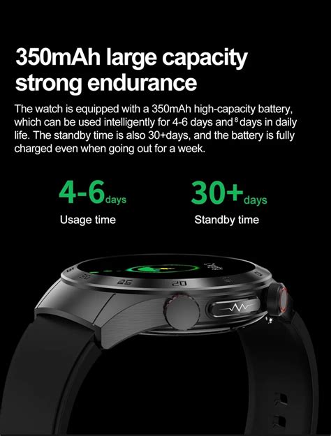 Latest Ecg Ppg Health Smart Watch E800 With Laser Therapy Phone Call