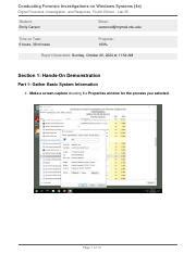 Forensic Investigation Techniques On Windows Systems A Lab Guide Course Hero