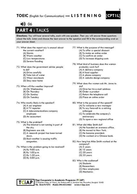 22 Toeic Sample Test 2015 Listening