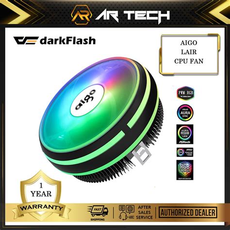 Aigo Lair CPU Cooler Radiator 120mm SYNC RGB LED Fan CPU Air Cooling