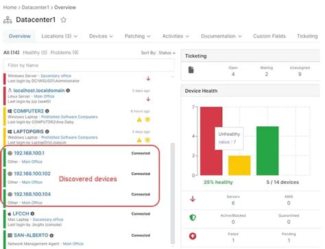 Network Inventory Scanning Ninjaone