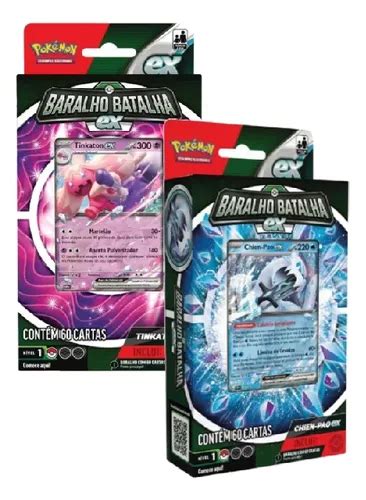 2 Baralho Batalha Ex Chien Pao Tinkaton Ex Deck Pokemon Tcg