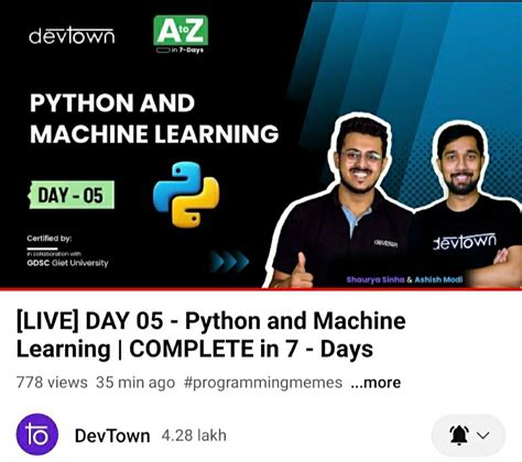 Aarthi Seenuvasan On Linkedin Python Machinelearning Datascience