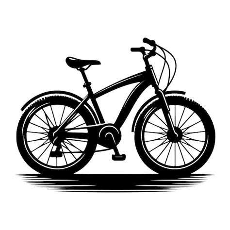 Silhouette Cycle Vector On White Background Premium Ai Generated Vector