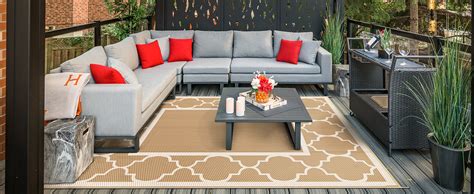 Genimo 6x9 Outdoor Rug For Patio Reversible Plastic