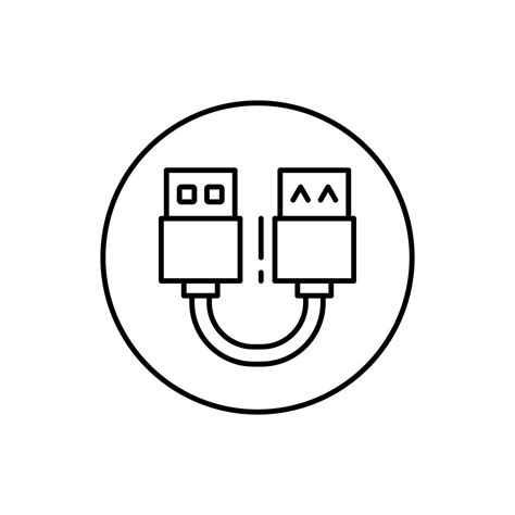 Usb Connector Vector Icon Vector Art At Vecteezy
