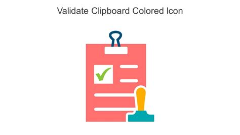 Validate Clipboard Colored Icon In Powerpoint Pptx Png And Editable Eps