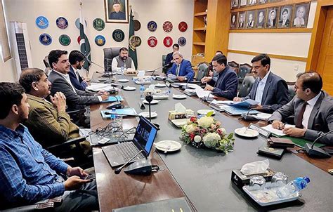 Caretaker Federal Minister For Interior Sarfraz Ahmad Bugti Chairing A