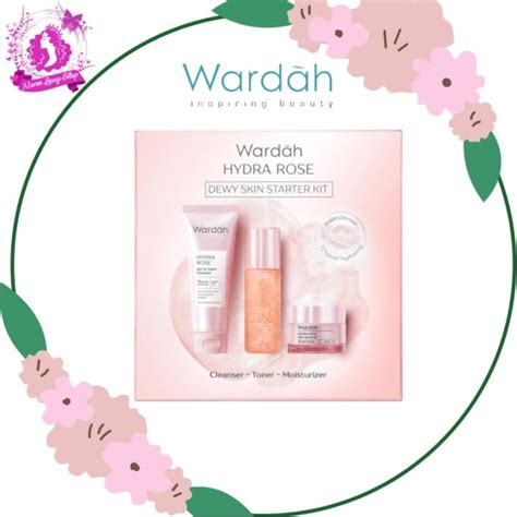 Wardah Hydra Rose Dewy Skin Starter Kit 3 Pcs Lazada Indonesia