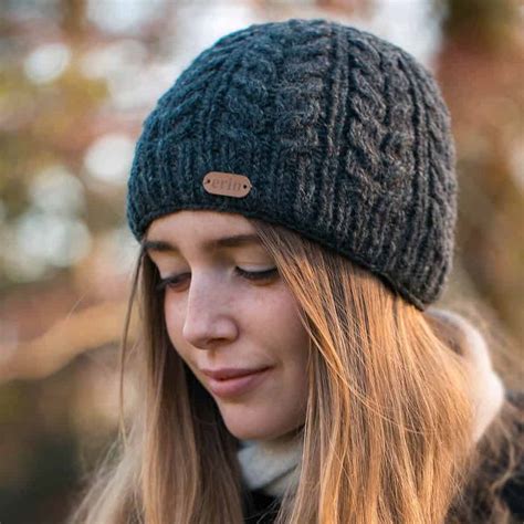 Traditional Irish Wool Beanie Cap Imported From Ireland