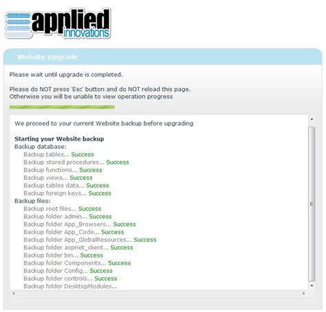 Using Dnn Easy Upgrader Applied Innovations Public Knowledgebase