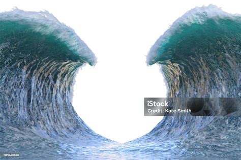 흰색 3d 렌더링에 고립 된 바다를 분할 거대한 파도 분리에 대한 스톡 사진 및 기타 이미지 분리 바다 파도 Istock