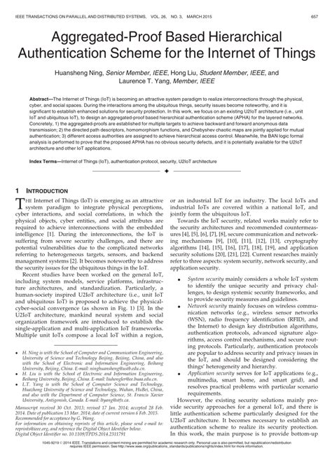 Pdf Aggregated Proof Based Hierarchical Authentication Scheme For The