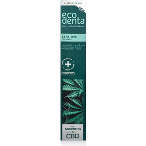 Køb Ecodenta Tandpasta Sensitive M Cbd Probiotics 75 ml Mecindo