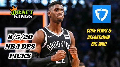 Draftkings And Fanduel 8520 Nba Picks Youtube