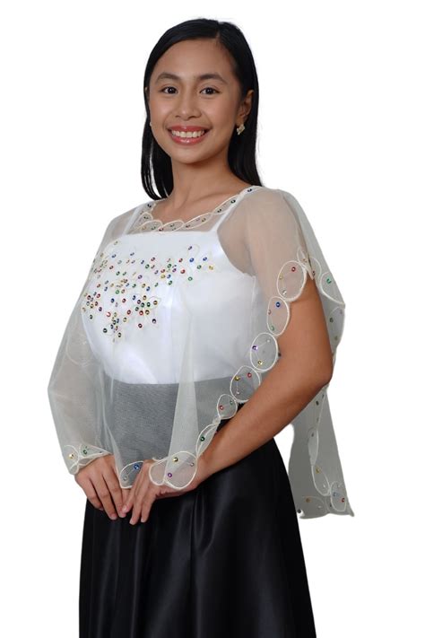 Beige Kimona Filipiniana Top Miriana Jk16 Barong World