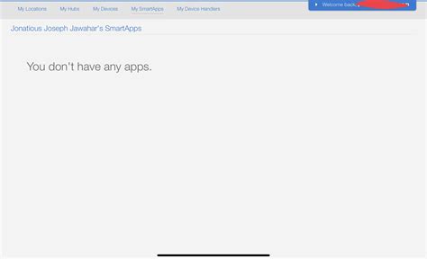 Smartthings Add Smart App Option Missing In Ide Page Smartapps