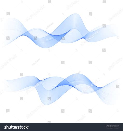Abstract Vector Background Transparent Wavy Lines Stock Vector Royalty Free