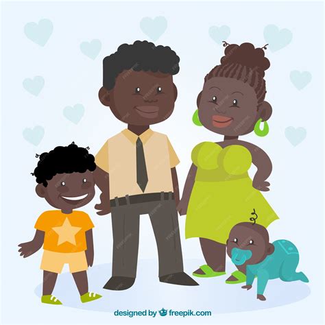 행복한 가족 일러스트 무료 벡터