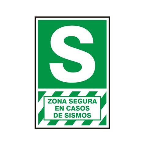 Señal Vinil Zona Segura En Casos De Sismos Damajer