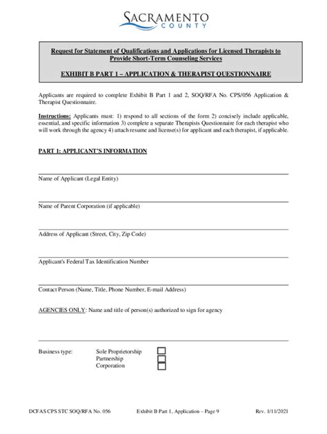 Fillable Online Request For Statement Of Qualifications And Applications SOQ Fax Email