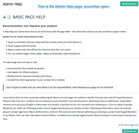 Admin Help Setup Adminhelp Processwire Module
